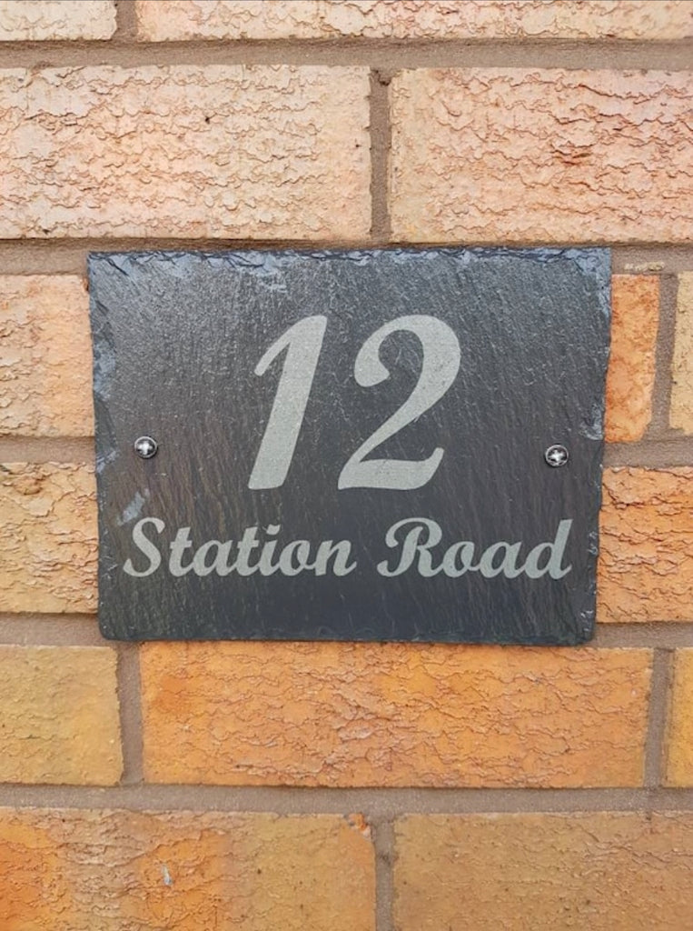 slate house sign – Lazy Dave Designs